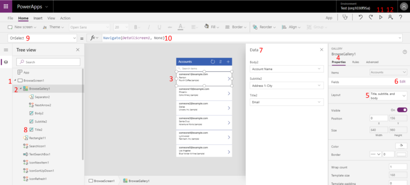 12 Key Components of the PowerApps Visual Designer (D365 CE Example ...