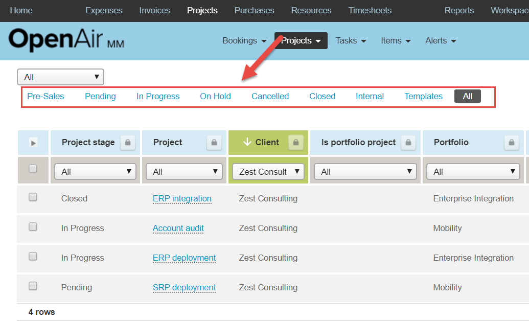 Using Advanced Filters in NetSuite OpenAir - RSM Technology