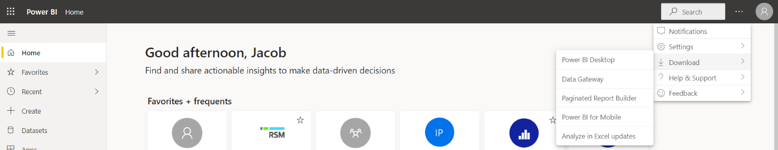 Analyze In Excel With Power BI RSM Technology