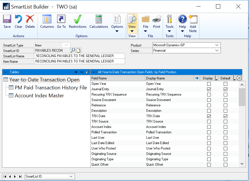 Reconciling The General Ledger With The Payables Subledger Using